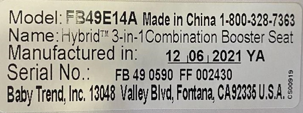 Baby Trend, Inc. – Hybrid 3-in-1 Combination Booster Car Seat – Desert ...