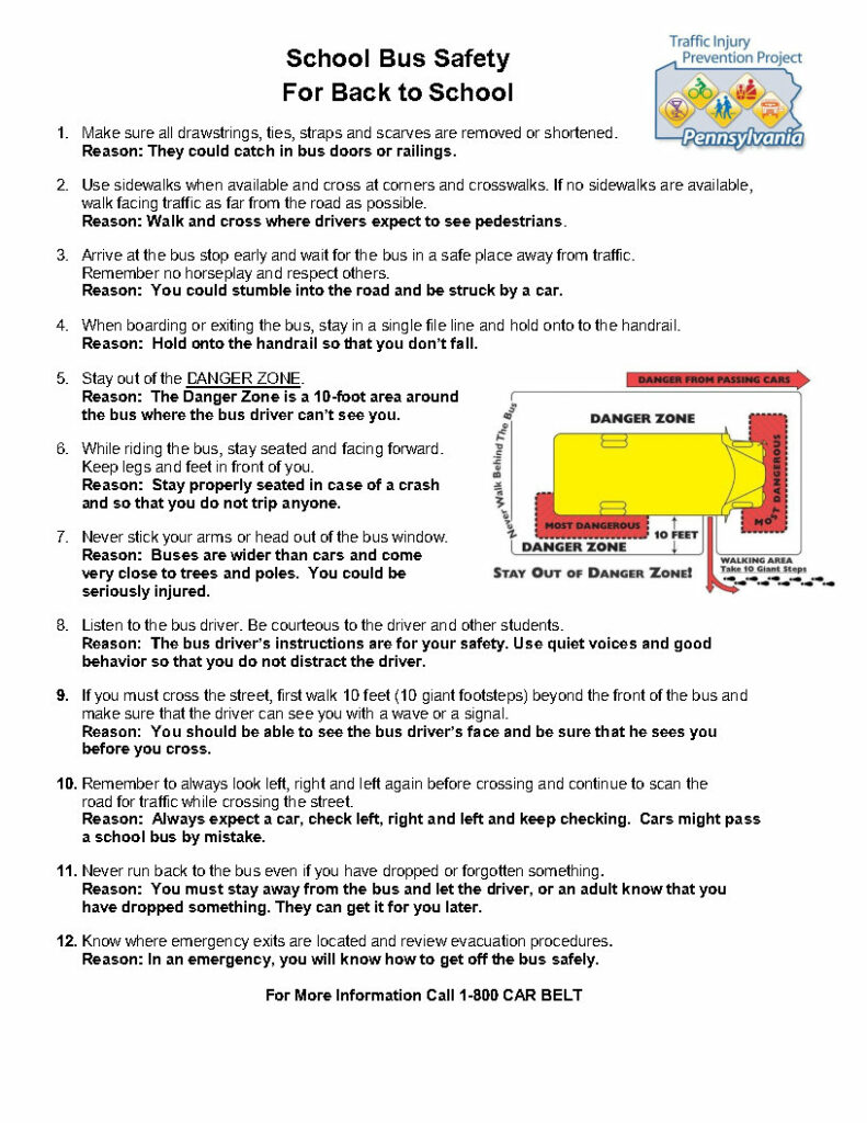TIPP: School Bus Safety For Back to School – Traffic Injury Prevention ...